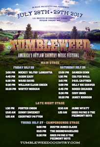Full Schedule Reveals New Additions to Tumbleweed Festival Lineup ...